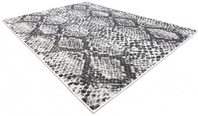 Dywany Łuszczów Kusový koberec Sion Sisal Snake`s skin 22162 ecru/black – na ven i na doma - 200x290 cm