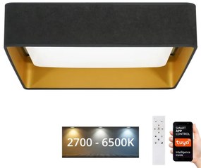 Brilagi-LED Stmívatelné svítidlo VELVET SQUARE LED/36W/230V Wi-Fi Tuya+DO šedá