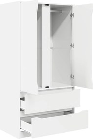 Šatní skříň se dveřmi Bílý 79,5 x 49 x 156 cm Dřevěný materiál 3406245