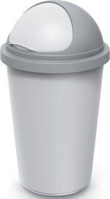 Odpadkový koš stříbrná/šedý plast 50L