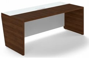 Kancelářský psací stůl TRIVEX - 200x90 cm - dub Charleston/bílá - 3D5286