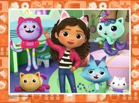 Ravensburger Gabby's Dollhouse 4 v 1 - 12+16+20+24 dílků / od 3 let