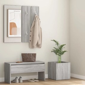Sada nábytku do předsíně šedá sonoma kompozitní dřevo 3120198
