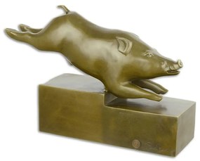 Bronzová socha - DIVOČÁK - art deco