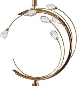 Stojací lampa Bruxelles 160 cm černá/zlatá
