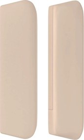 Čelo postele typu ušák cappuccino 163x16x78/88 cm umělá kůže 3118869