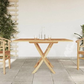 vidaXL Skládací zahradní stůl 110x110x75 cm masivní teakové dřevo [362616]