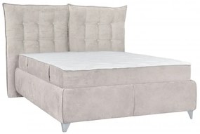 Čalouněná postel ASTERIX - béžová 180 × 200 cm
