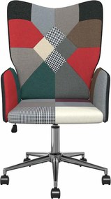 Relaxační křeslo patchwork textil 328205