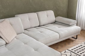 Atelier del Sofa Rohová sedací souprava Mustang Small Left - Beige, Béžová