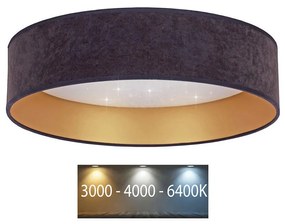 Brilagi | Brilagi - LED Stropní svítidlo VELVET STAR LED/24W/230V pr. 40 cm  šedá/zlatá | BG0311