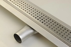 Gelco Manus Quadro nerezový podlahový žlab s roštem 950 mm DN50 nerez GMQ35