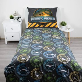 Bavlněné dětské povlečení na jednolůžko 140x200 cm Jurassic World "T-Rex" – Jerry Fabrics