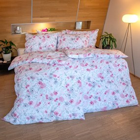 Vesna | Povlečení bavlna MELISA růžová 70x90 a 140x200 cm