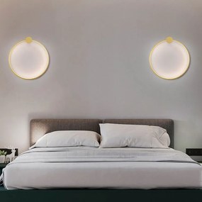 Toolight Toolight, LED nástěnné svítidlo 50cm 17W APP1390-CW, zlatá lesklá, OSW-00916