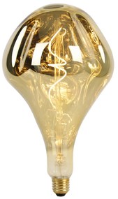 E27 stmívatelná LED lampa G165 zrcadlová zlatá 6W 100 lm 1800K