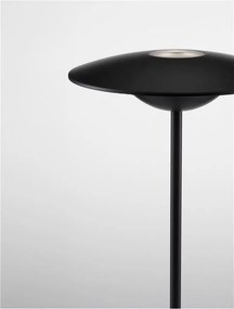 NV 9492441 Venkovní stolní lampa FABIO černý litý hliník a matný akryl LED 2W 3000K 5V DC 83st. IP54 vypínač na těle / USB kabel - NOVA LUCE
