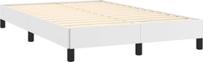 Box spring postel s matrací bílá 120x190 cm umělá kůže 3269672