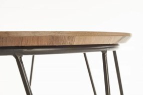 Konferenční stolek- NUBIRA - Černá/ Ořech