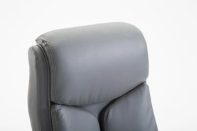 Kancelářská židle Vaud umělá kůže – šedá