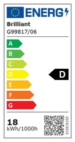 Brilliant G99817/06 Stmívatelné stropní LED svítidlo AMALIE 20W s funkcí MEMORY