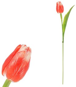 Tulipán plastový, barva tmavě lososová
