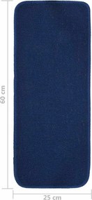 Protiskluzové nášlapy na schody 15 ks 60x25 cm námořnická modř 340398