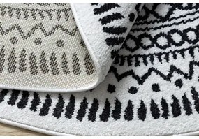 Dywany Luszczow Kulatý koberec FUN Napkin ubrousek - šedá Rozměr koberce: 100 cm KRUH
