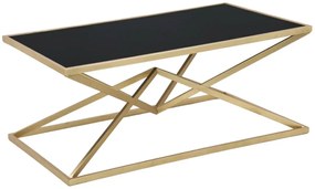 Designový konferenční stolek Malinda 110 cm černý / zlatý