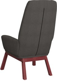 Relaxační židle tmavě šedá textil 341384