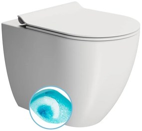 GSI PURA WC mísa stojící, Swirlflush, 36x55cm, spodní/zadní odpad, bílá dual-mat 880309