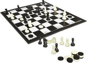 BONAPARTE Šachy a dáma 2v1 / Společenská hra / Plast / od 6 let