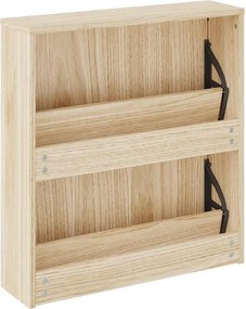 Botník dvoupatrový zrcadlo dub 63 x 17 x 67 cm 243045