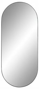 Nástěnné zrcadlo JERSEY oválné, černý rám House Nordic 4001435