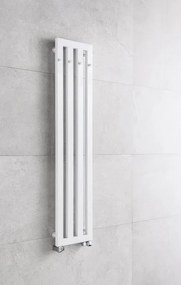 P.M.H. PMH Darius s háčky 326 x 1800 mm DAH6 koupelnový radiátor Barva PMH: Bílá - lesk