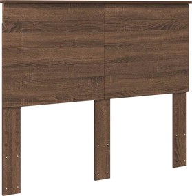 Rám postele s čelo Hnědý dub 120 x 190 cm Masivní borové dřevo 3409378