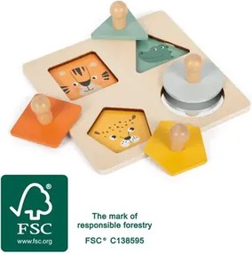 small foot Dřevěné Montessori puzzle
