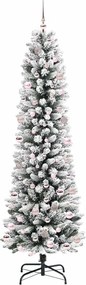 Umělý vánoční stromeček Bílá 240 cm PVC, kov a plast 3396131