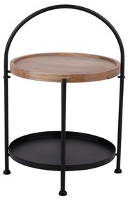 Kulatý odkládací stolek z mangového dřeva ø 39 cm Tray – Leitmotiv