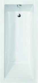 Besco Modern Slim obdélníková vana 140 x 70 cm akrylát bílá VANMOD14SLIM