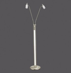 Just Light. Stojací LED lampa Max, 2x4W, 840lm, 3000K, ocelová, pr. 25 x 161 cm