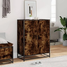 Botník kouřový dub 75 x 38 x 97,5 cm kompozitní dřevo a kov 3300867