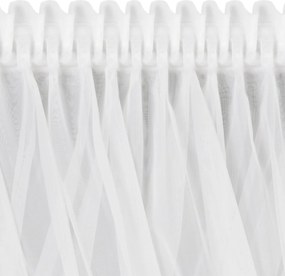 ZÁCLONA NA PÁSCE CAROLINE 400X250 CM BÍLÁ