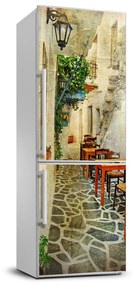 Wallmuralia Tapeta nálepka na ledničku Řecké restaurace 60x180 cm