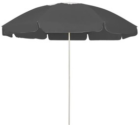 Plážový slunečník antracitový 240 cm 314714