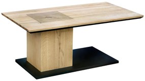 XXXLutz KONFERENČNÍ STOLEK, černá, barvy dubu, dřevo, kompozitní dřevo, 110/60/45 cm Cantus - Konferenční stolky - 001739008201