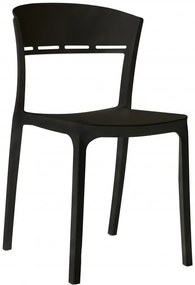 Set tří židlí COCO černé (3ks)