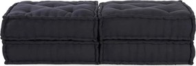 Modulová pohovka 2 ks Textil Antracitová 140 x 70 x 36 cm 3315070