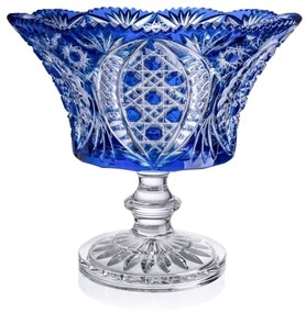 Bohemia Crystal Broušená mísa na noze 255mm