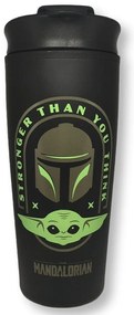 Cestovní hrnek Star Wars: Mandalorian - Stronger Than You Think